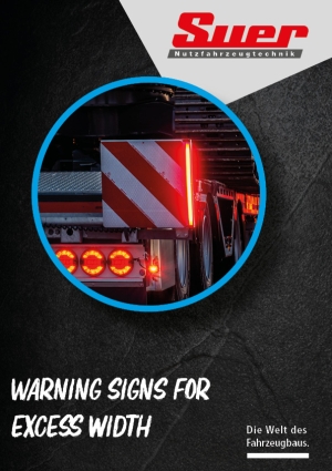 Warning signs for excess width | flyer